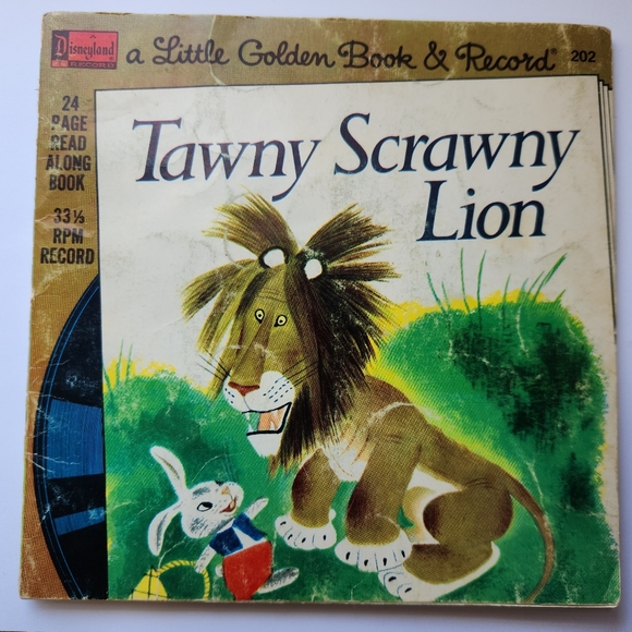 Disney | Media | 976 Tawny Scrawny Lion Vintage Little Golden Book And ...